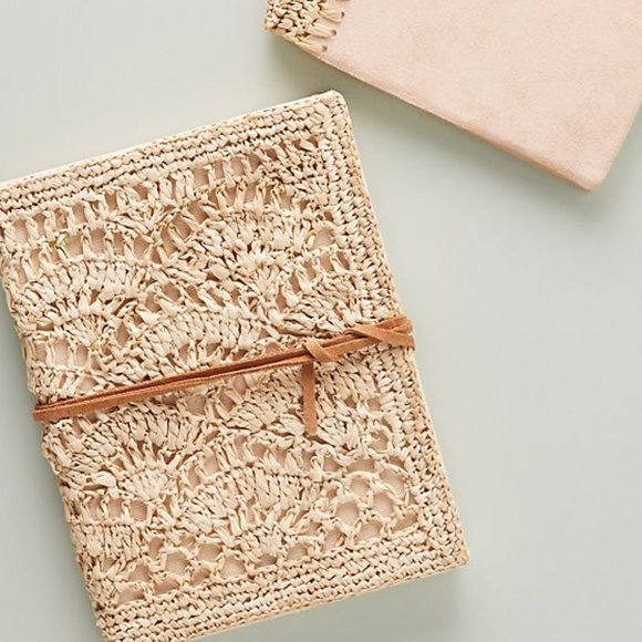 Anthropologie | Office | Nwt Anthro Ula Raffia Journal | Poshmark